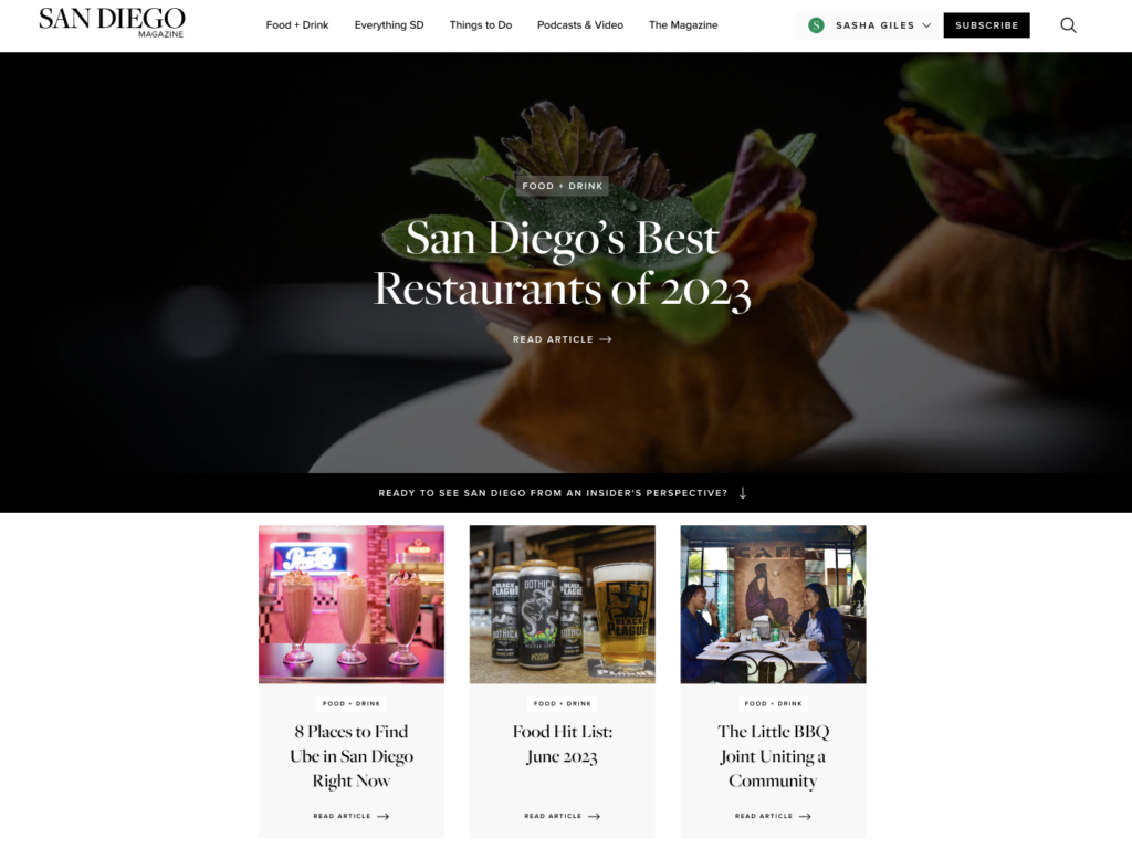 Editor's Note: Welcome to The New SanDiegoMagazine.com - San Diego Magazine