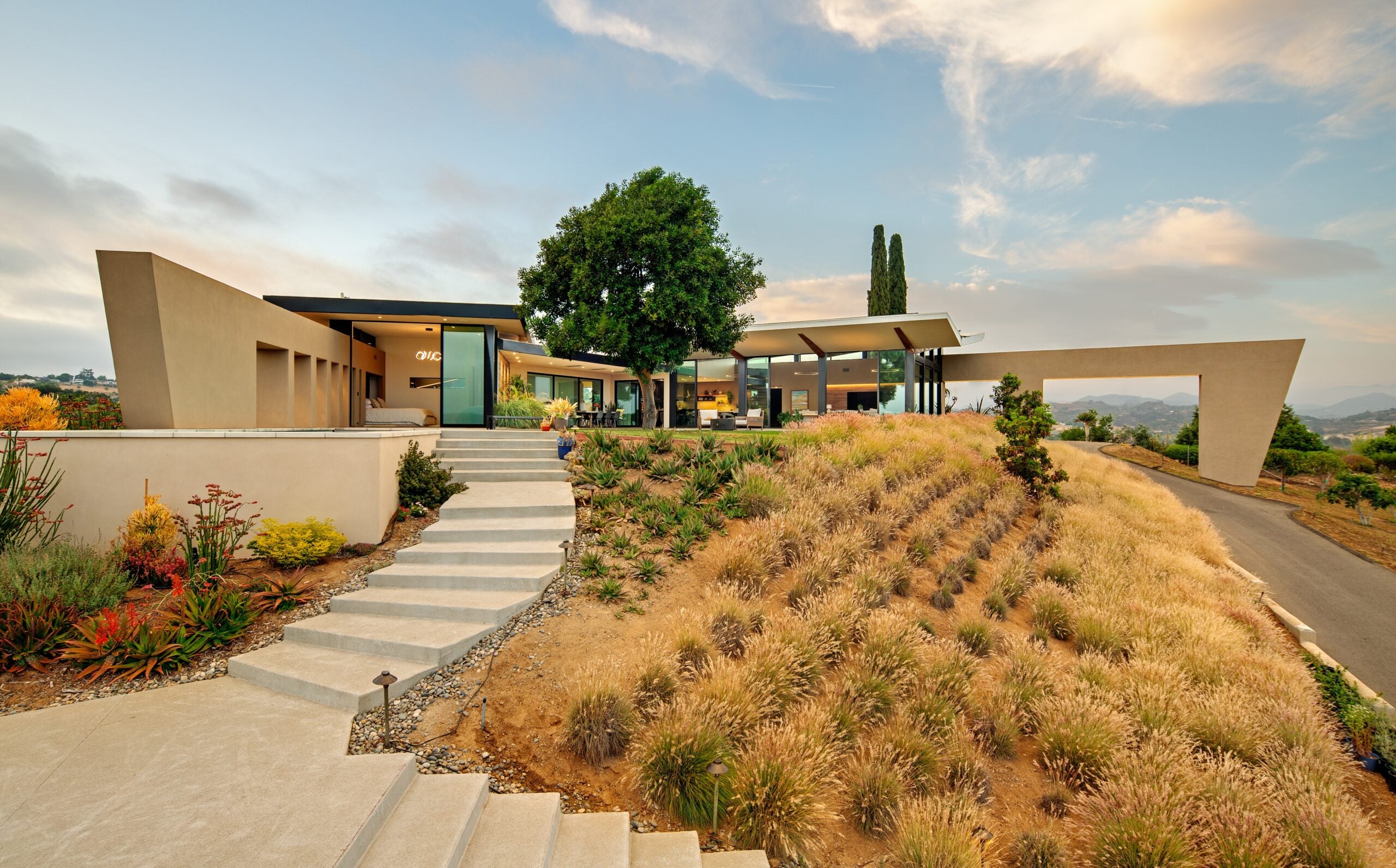 Modern Architecture Meets Agriculture in a Fallbrook Estate